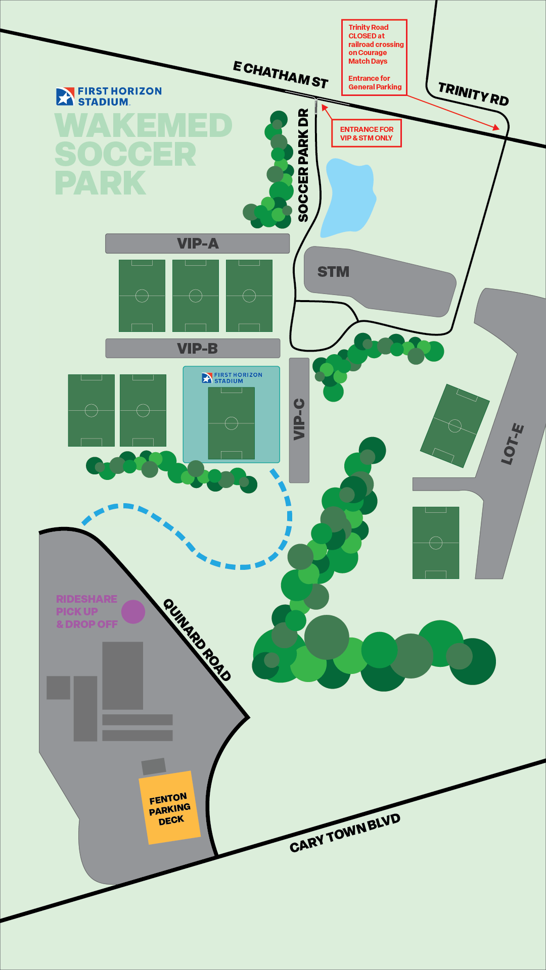 Unc Football Parking Map