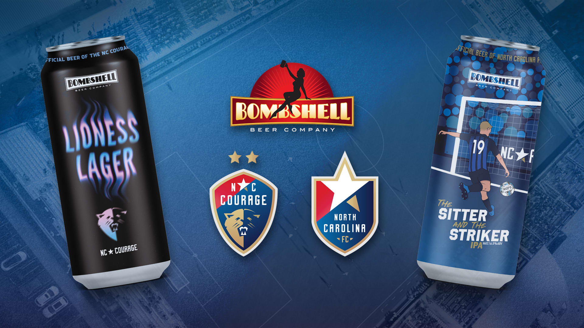 Courage, Bombshell Beer Co. create Lioness Lager | News - NC Courage