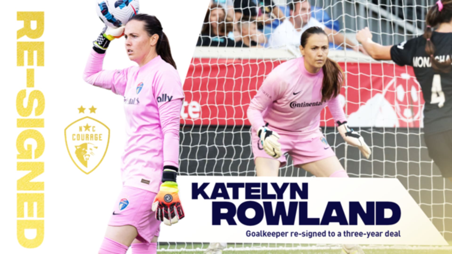 Courage re-sign goalkeeper Katelyn Rowland to three-year deal | News ...
