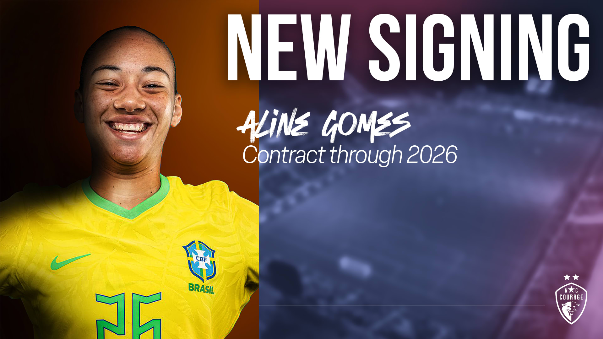 Courage acquires Brazilian forward Aline Gomes | News - NC Courage