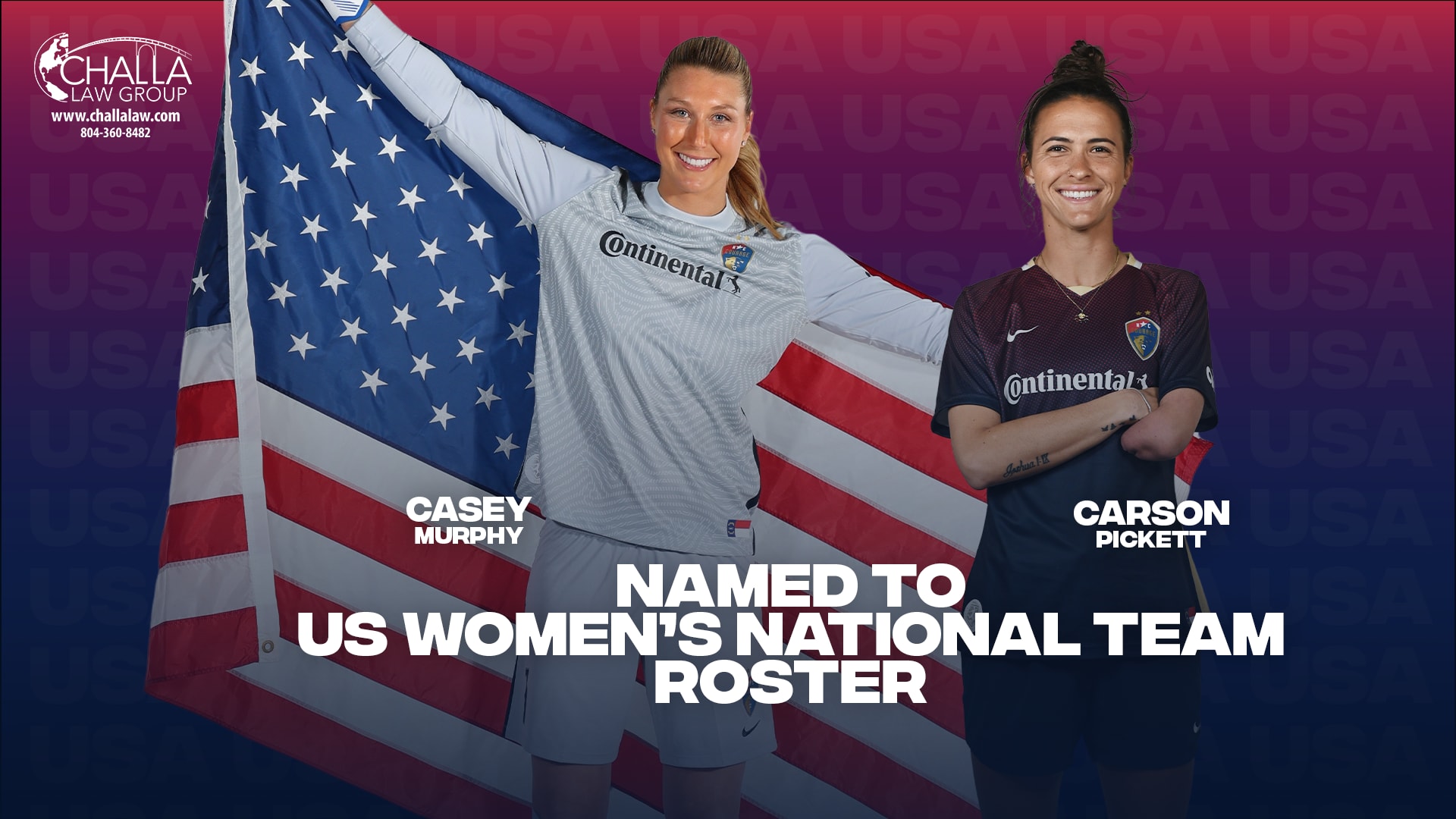 Casey Murphy, Carson Pickett Named To USWNT Roster | News - NC Courage