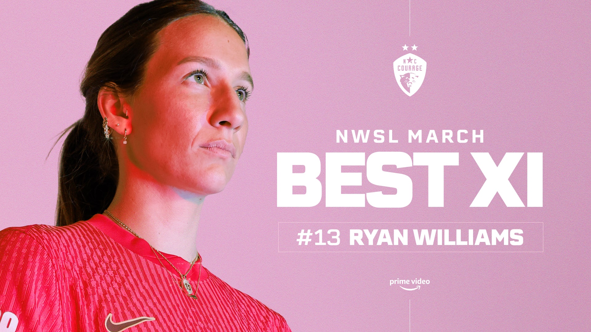 RYAN WILLIAMS NAMED TO NWSL BEST XI FOR MARCH | News - NC Courage