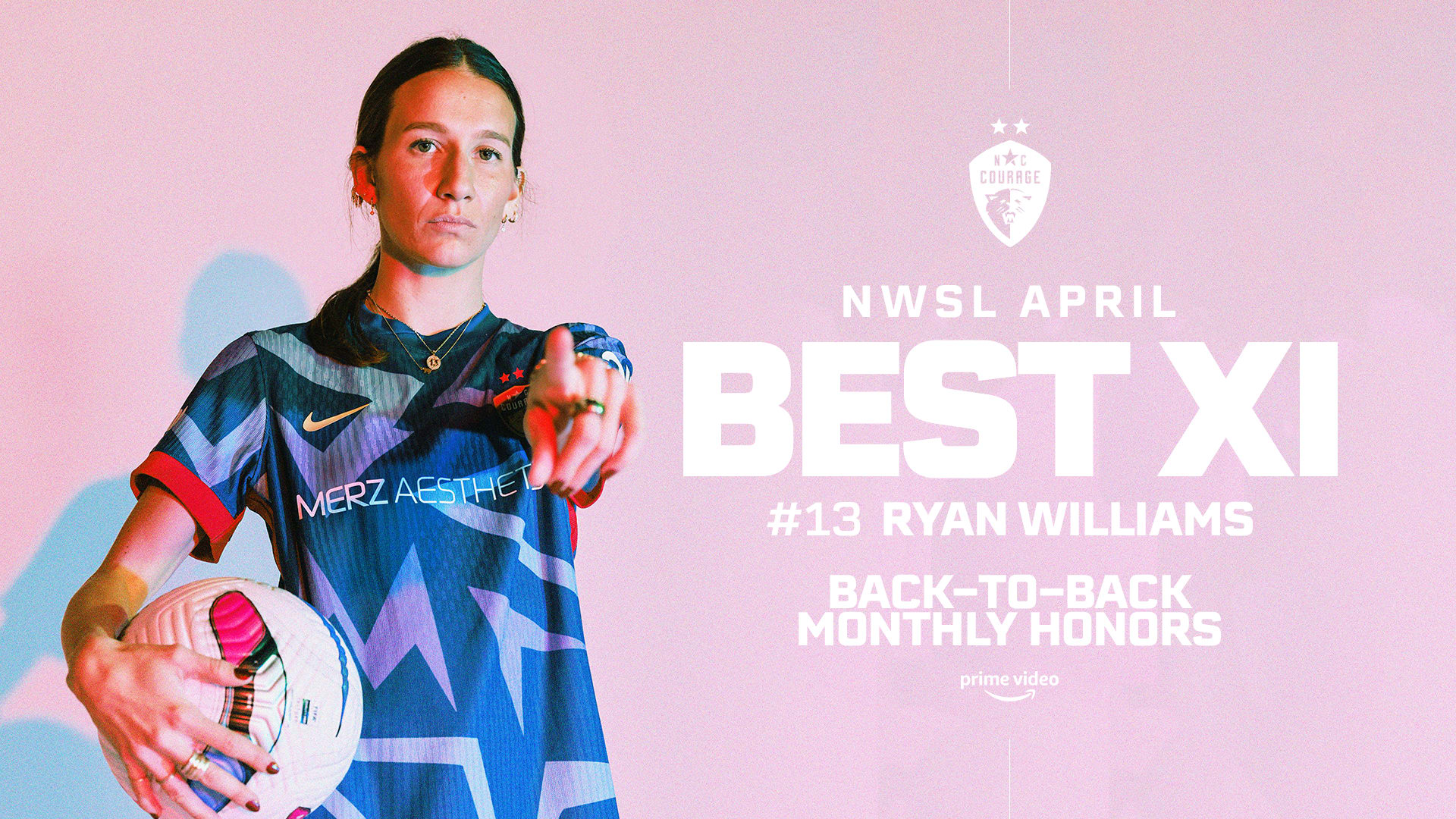 NC COURAGE DEFENDER RYAN WILLIAMS NAMED TO NWSL BEST XI OF APRIL | News ...
