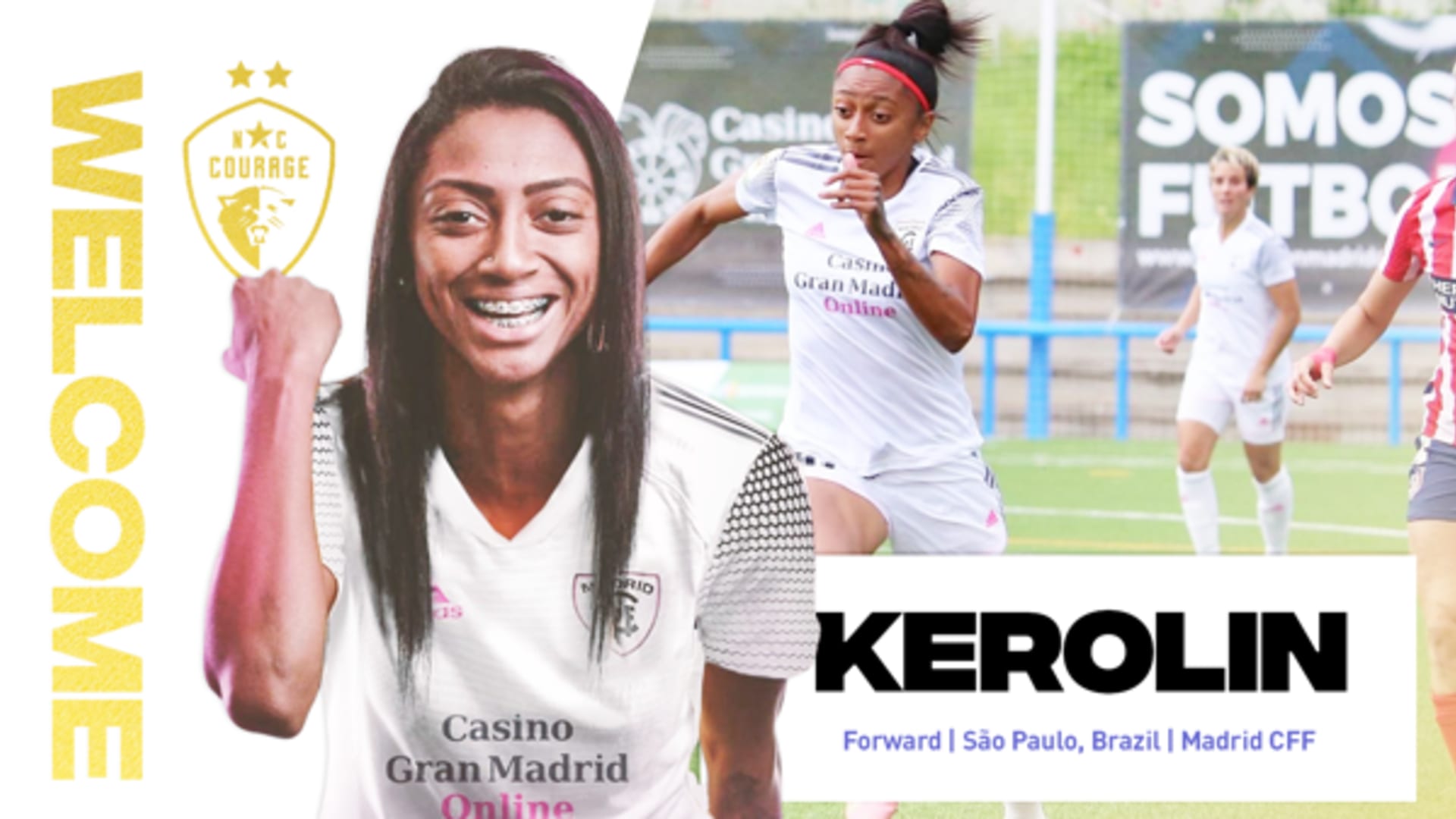 Brazilian International Kerolin Joins NC Courage | News - NC Courage